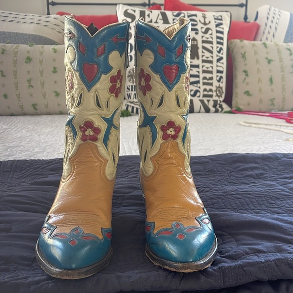 Montana West | Shoes | Rare Vintage Montana Bluebird Western Boots Size ...